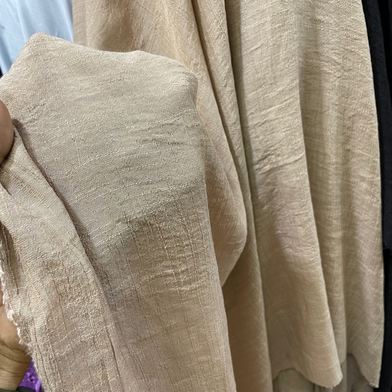 Jual kain katun sansan linen rayon (harga meter) | Shopee Indonesia