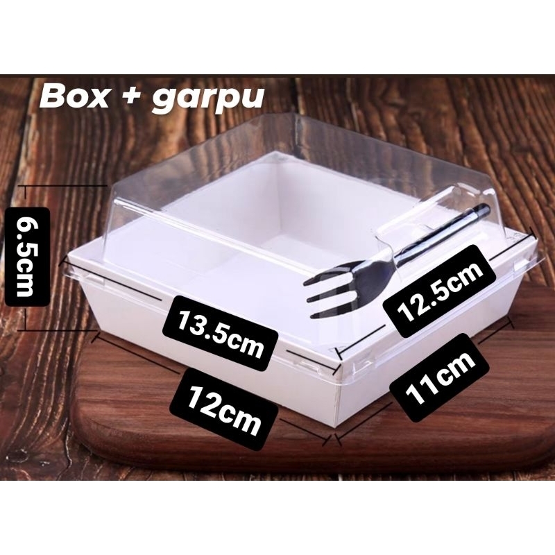 Jual kotak kraft/box kue/ burger/ sandwich /truffle/mousse/box mika ...