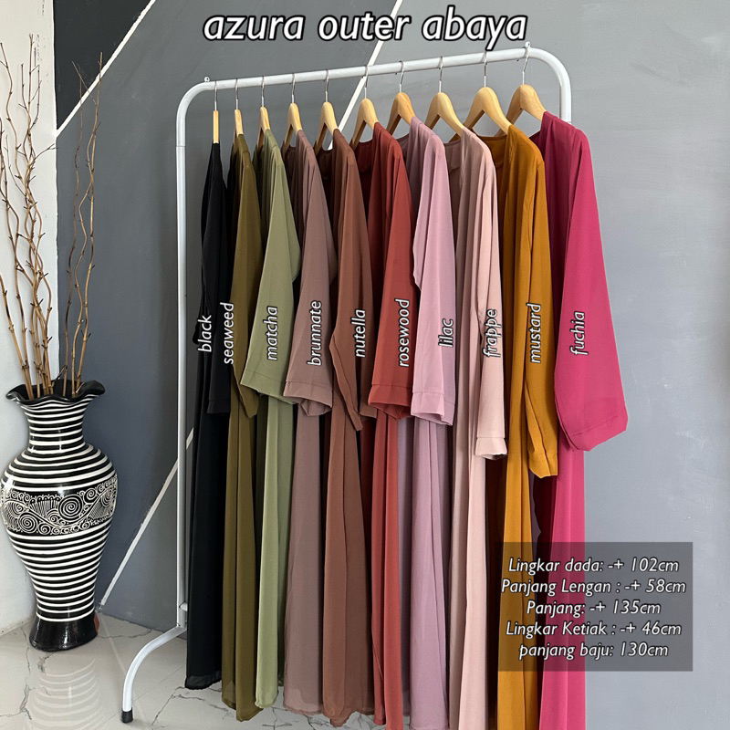 Jual AZURA OUTER ABAYA // OUTER ABAYA UMROH | Shopee Indonesia