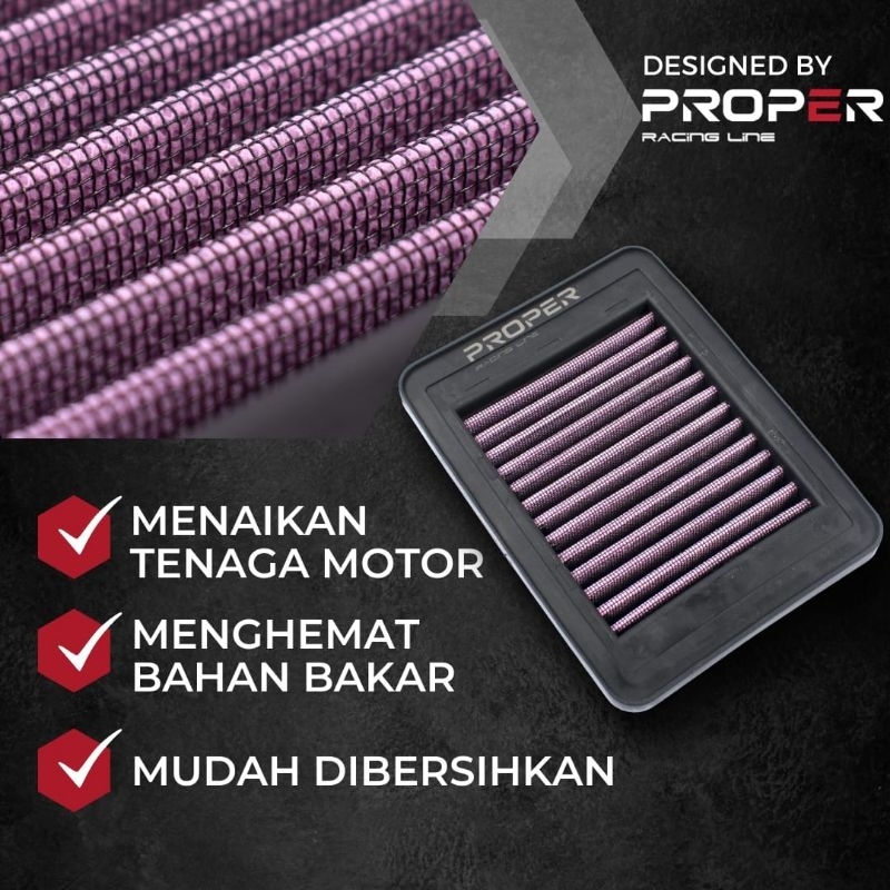 Jual Filter Udara Proper Racing Line Original Vario LED 125 150 R15 V3 ...