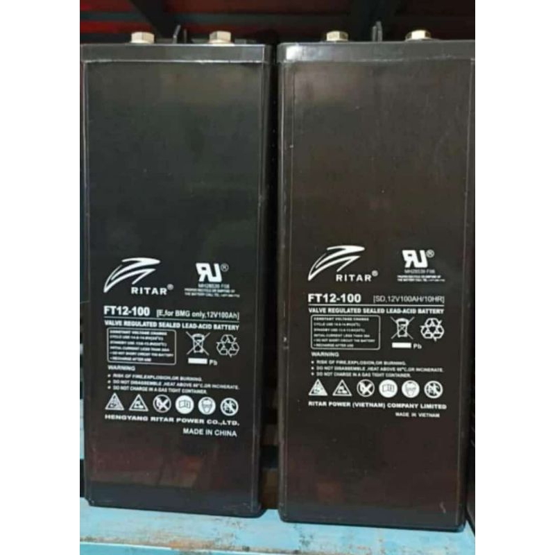 Jual battery vrla merek ritar 12v 100ah | Shopee Indonesia