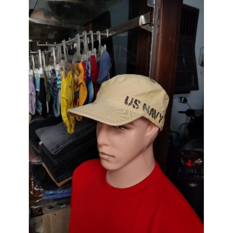 Jual TOPI KOMANDO US NAVY BRANDED | Shopee Indonesia