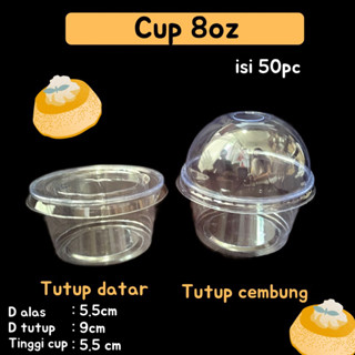 Jual [ISI 50 PC] CUP 8OZ 8 OZ MIKA PUDING 240 ML / KOTAK PUDING PUYO ...