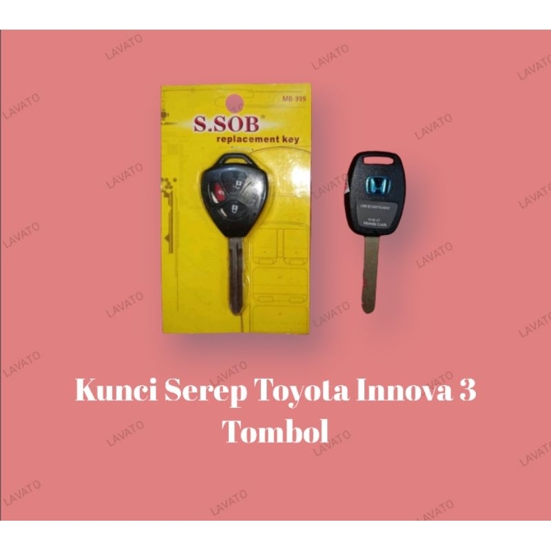 Jual Kunci Serep Toyota Innova 3 Tombol | Shopee Indonesia
