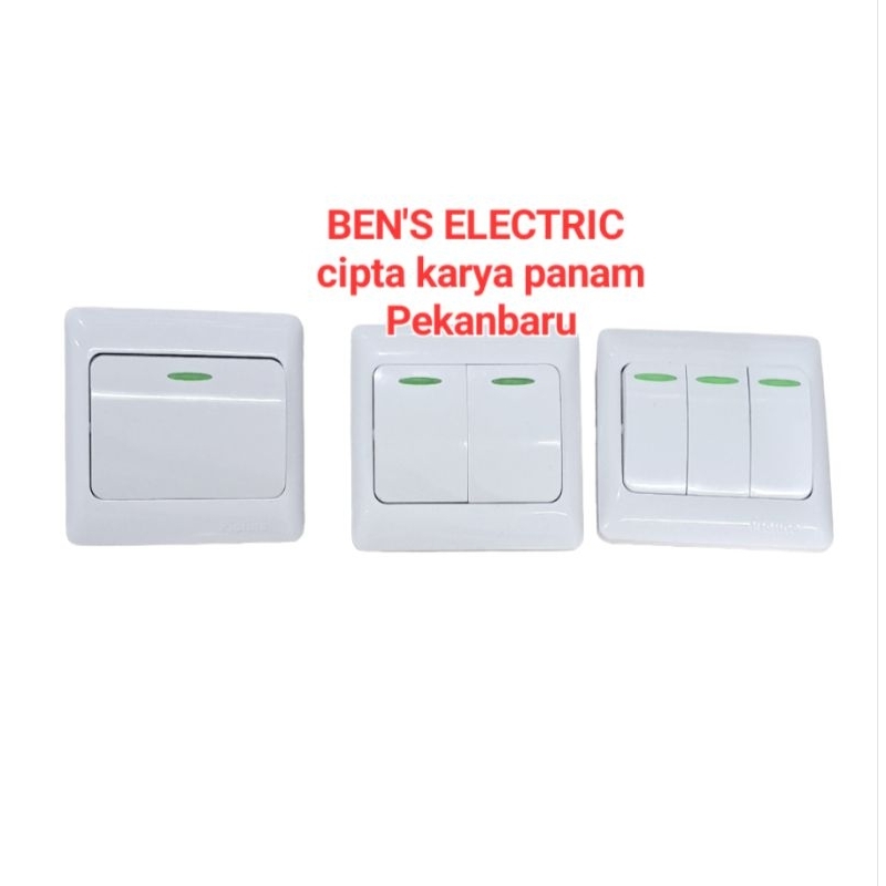 Jual Saklar decor tempel + box pioline 1G,2G,3G | Shopee Indonesia