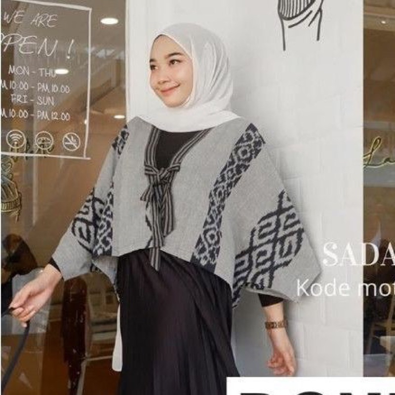 Jual outer blazer batwing batik tenun nusantara 5 motif | Shopee Indonesia