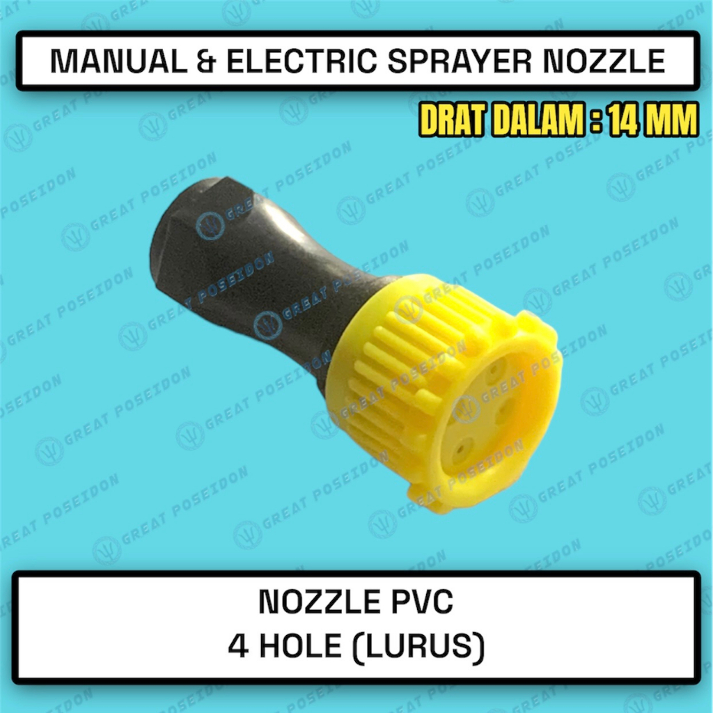 Jual Nozzle plastik bunga 4 lubang / titik / mata sprayer elektrik ...