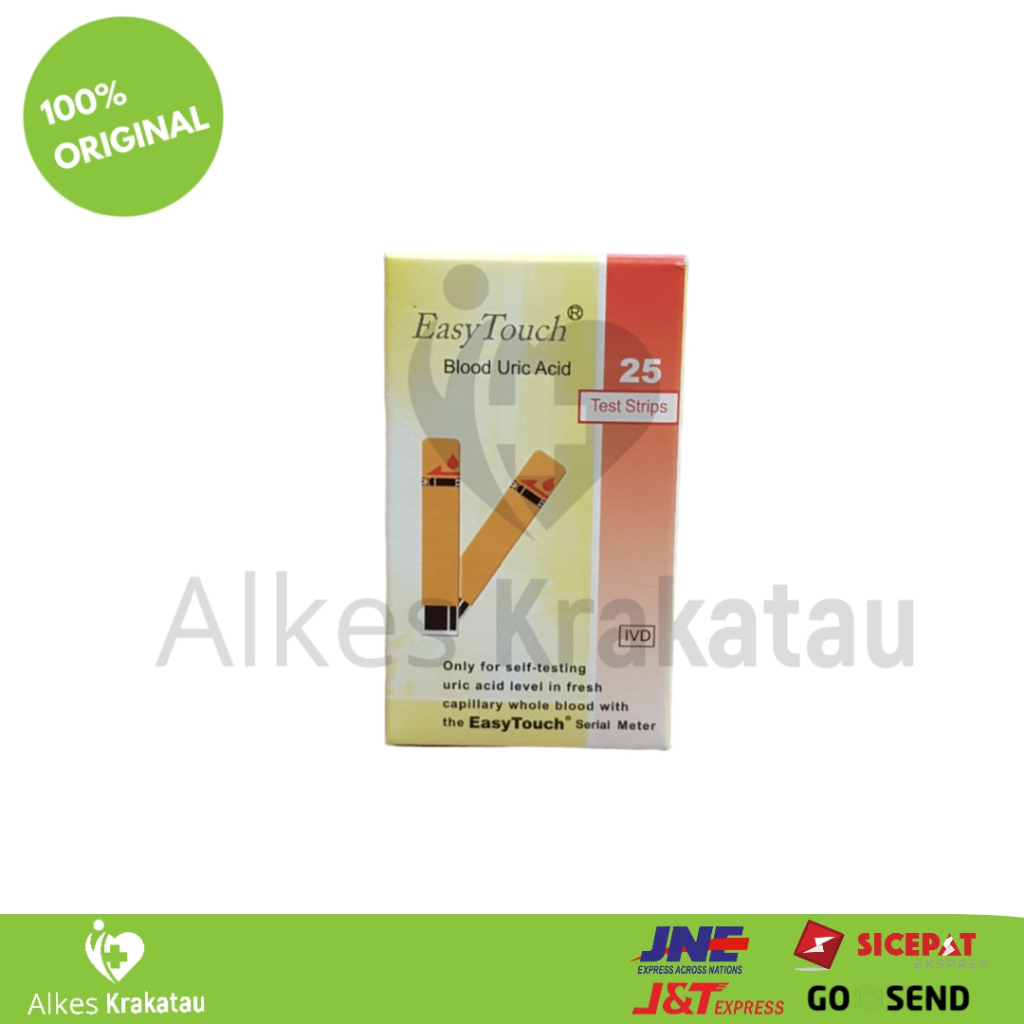 Jual Strip Asam Urat Easy Touch / Test Strips Uric Acid / Stik | Shopee ...