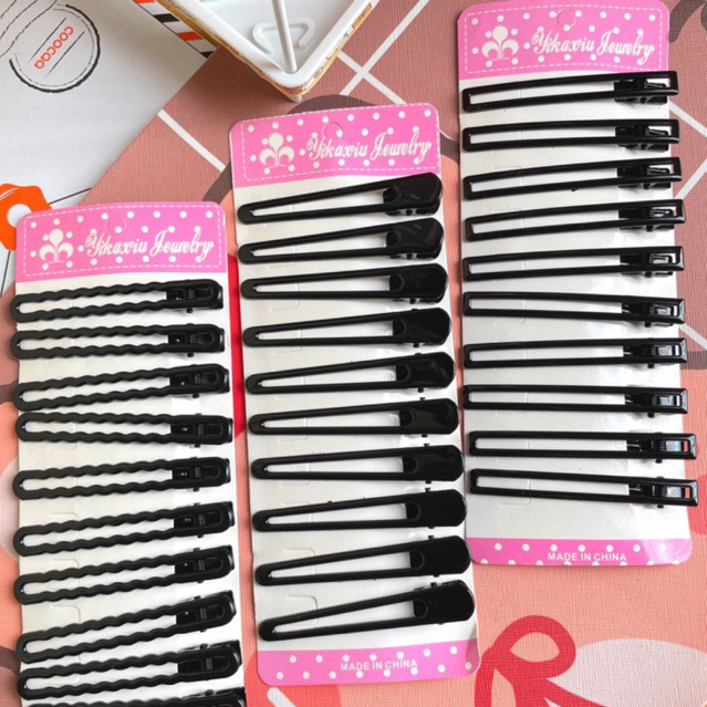 Jual 10PCS JEPIT RAMBUT BEBEK 8CM HITAM JEPITAN RAMBUT SALON | Shopee ...