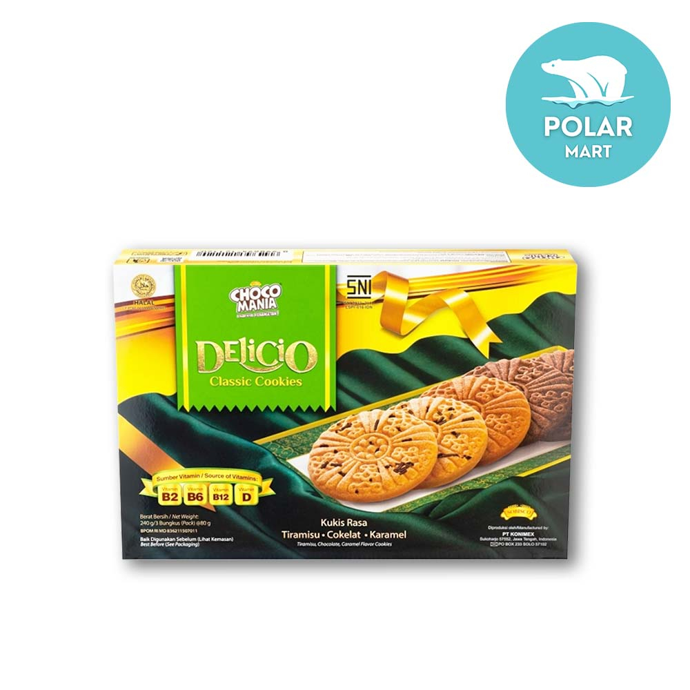 Jual Choco Mania Delicio Classic Cookies Box 240 Gram | Shopee Indonesia