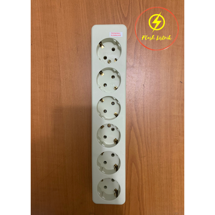 Jual [Uticon] Stop Kontak Arde Terminal Kuningan Colokan Listrik 1 Lubang 2 Lubang 3 Lubang 4 ...