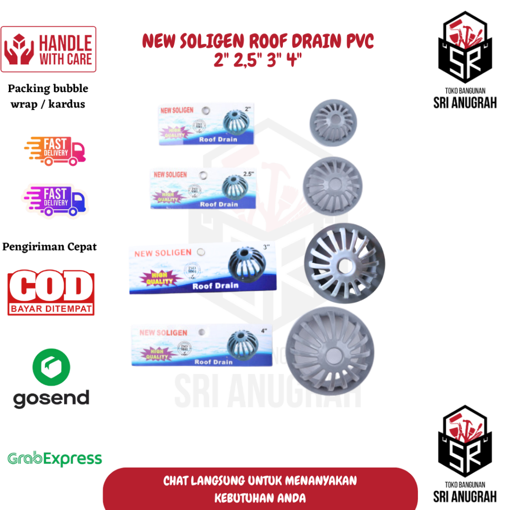 Jual Roof Drain Soligen Saringan Dak Pvc Tebal | Shopee Indonesia