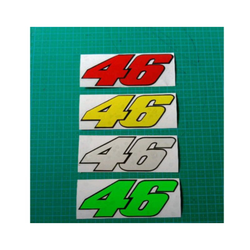 Jual STICKER 46 CUTTING UKURAN 5X10CM | Shopee Indonesia