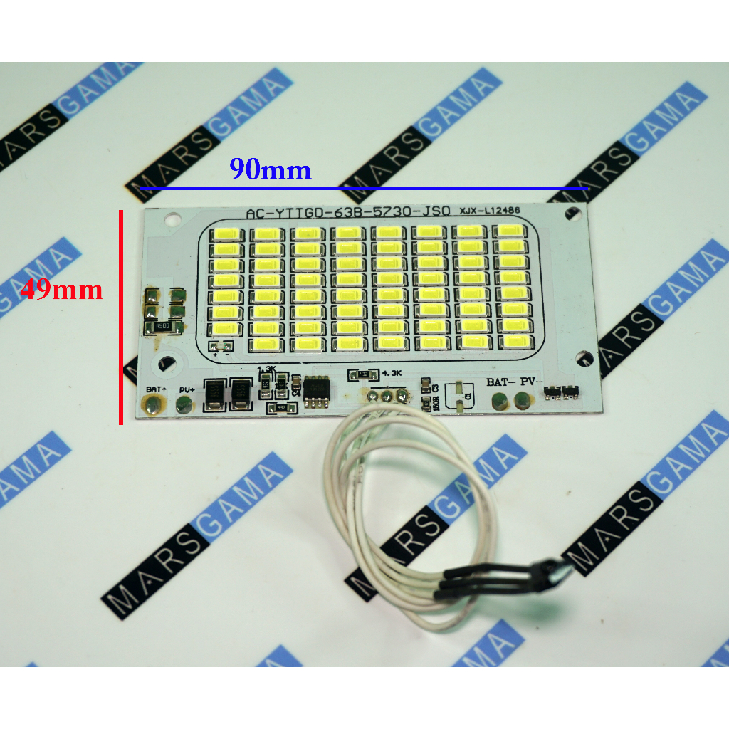 Jual PAPAN LED smd input 3.7v - 4.2v Lithium 18650 DIY led solar panel ...