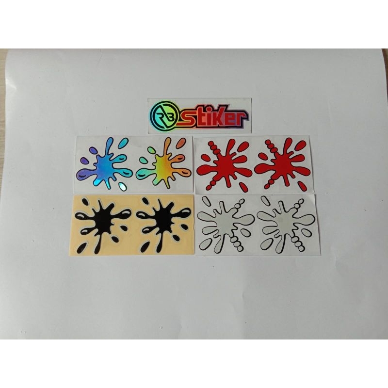 Jual Sticker bercak warna cutting stikee motor mobil helm laptop ...