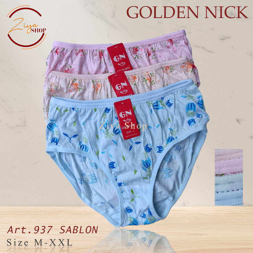 Jual ( Grosir 12pc ) CD Golden Nick | CD GN | Celana Dalam 937 Sablon ...