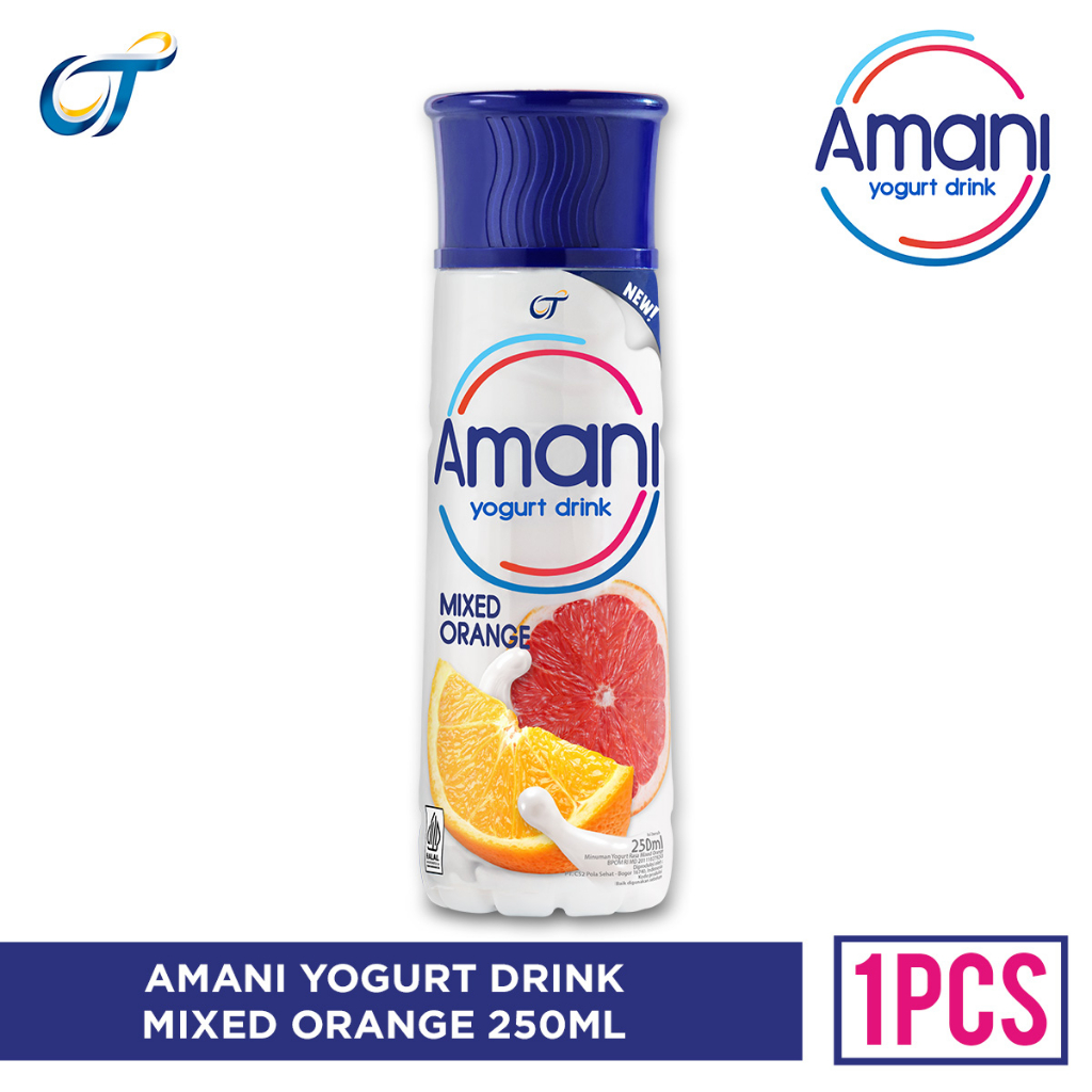 Jual AMANI Yogurt Drink Mixed Orange 250 ml | Shopee Indonesia