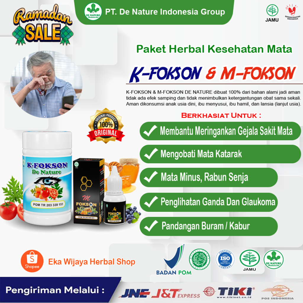 Jual K-Fokson Obat Mata Katarak Mata Minus Mata Berlemak Buram Rabun ...