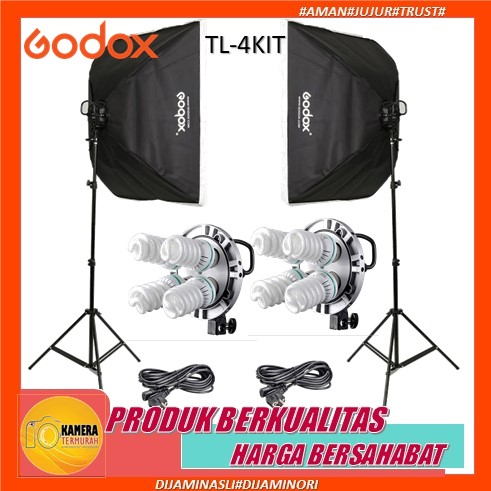 Jual Softbox Godox TL-4 Kit 4in1 E27 Socket Lighting Studio Original ...