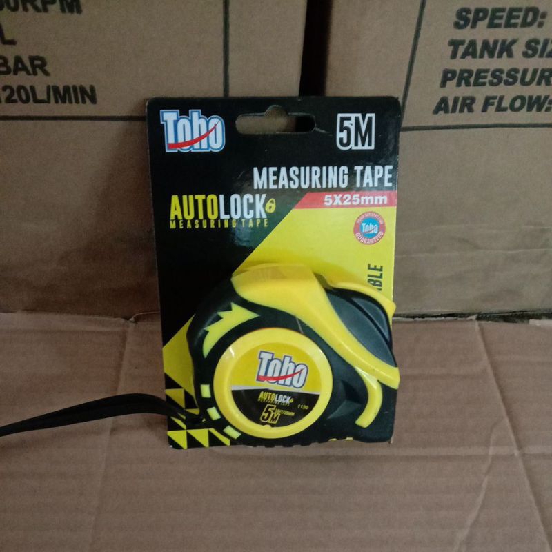 Jual Meteran Toho 5 Meter Kuning Auto Lock | Shopee Indonesia