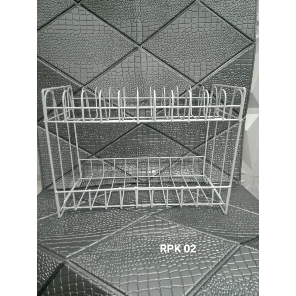 Jual Rak Piring RPK Besi Tray Besi Susun 2 Serbaguna Tanpa Cantolan ...