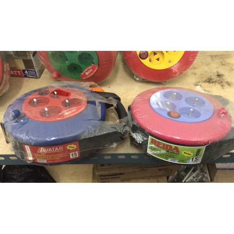 Jual Kabel Box Roll 4 lubang + Saklar - 15 M | Shopee Indonesia