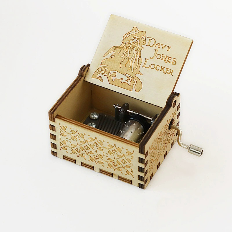 Jual Kotak Musik Kayu Wooden Music Box Vintage Diputar Manual | Shopee ...