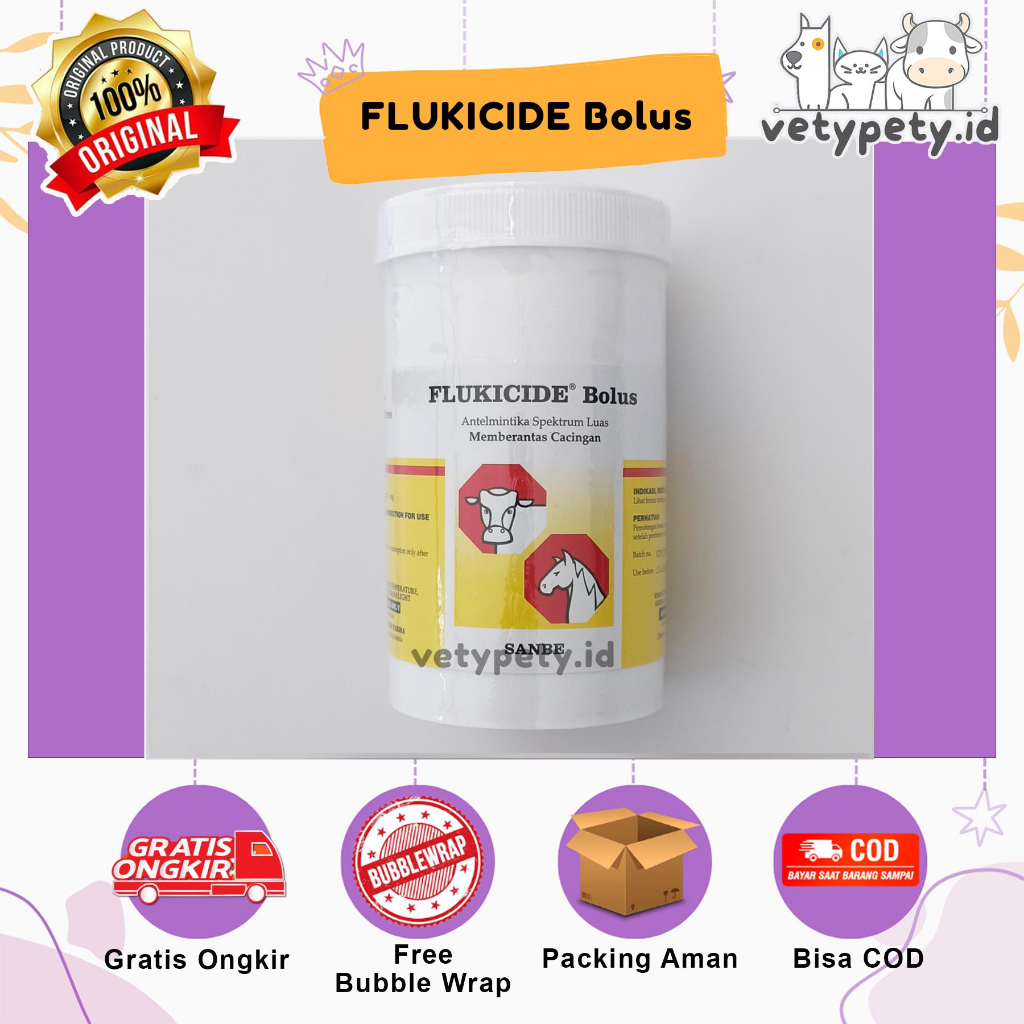 Jual Flukicide Bolus Isi 12 Bolus Obat Cacing Sapi | Shopee Indonesia