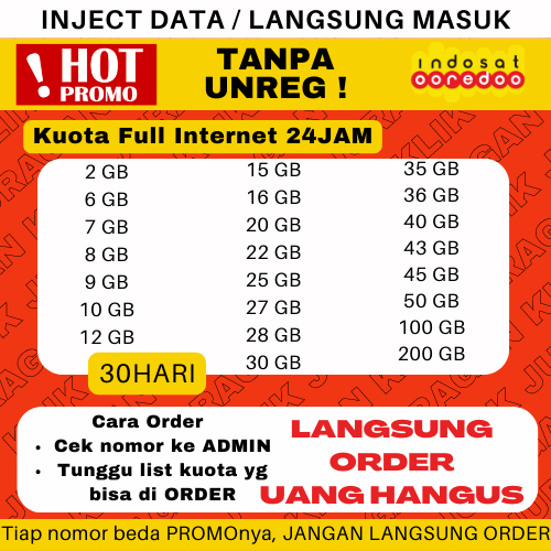 Jual [ HOT PROMO ] PAKET KUOTA M3 INDOSAT FULL FREEDOM TERBARU ( WAJIB ...