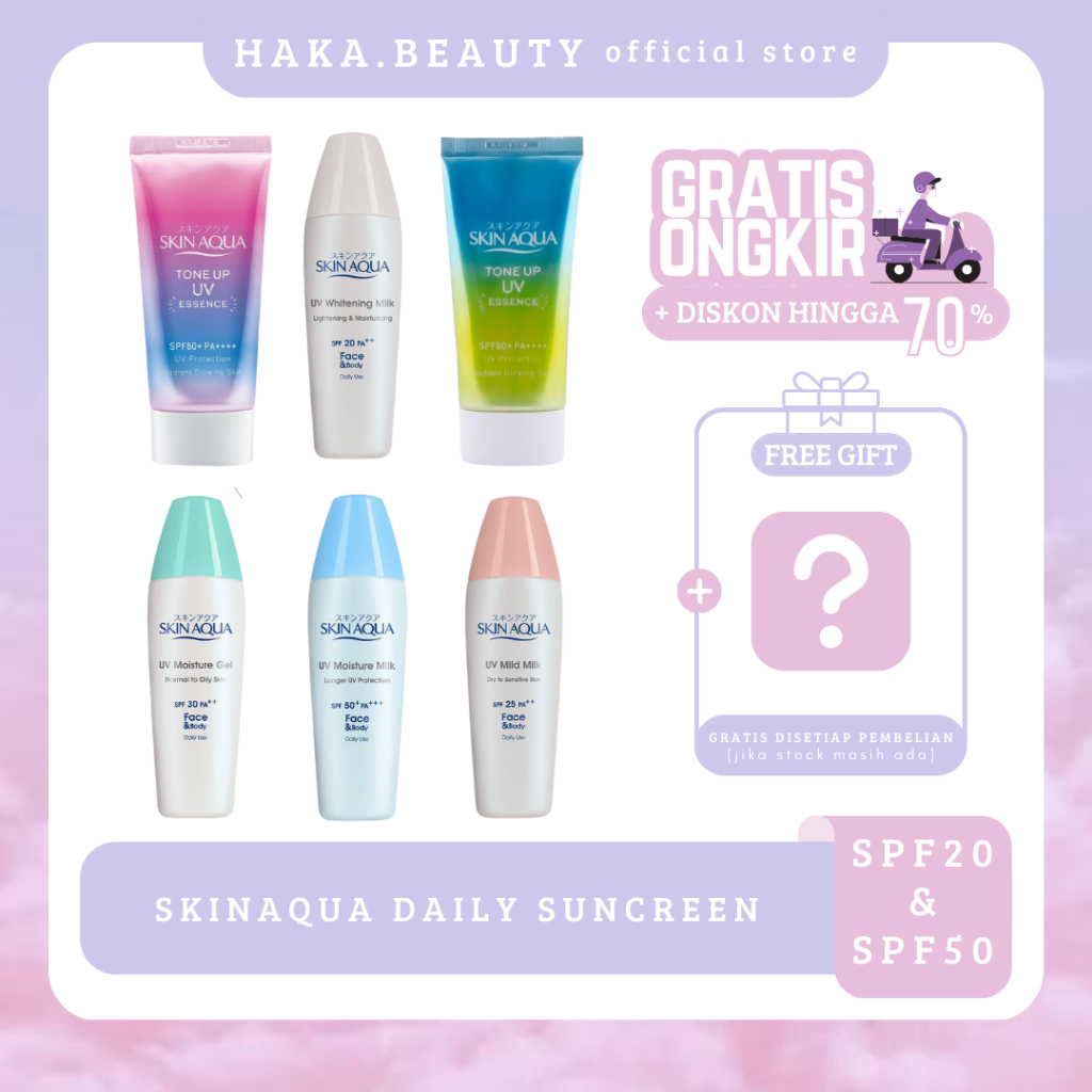 Jual SKINAQUA SKIN AQUA SUNCREN SUNCREEN SUN CREEN MOIS MOISTURIZER ...