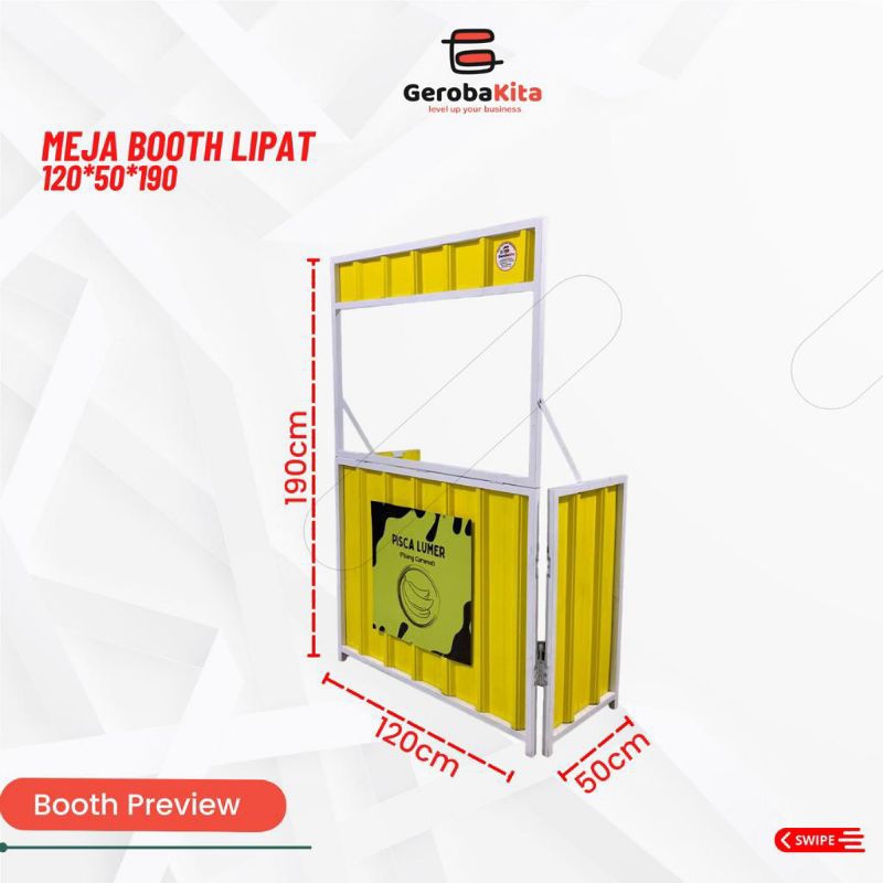 Jual Booth Lipat Besi Hollow/ Booth lipat praktis | Shopee Indonesia