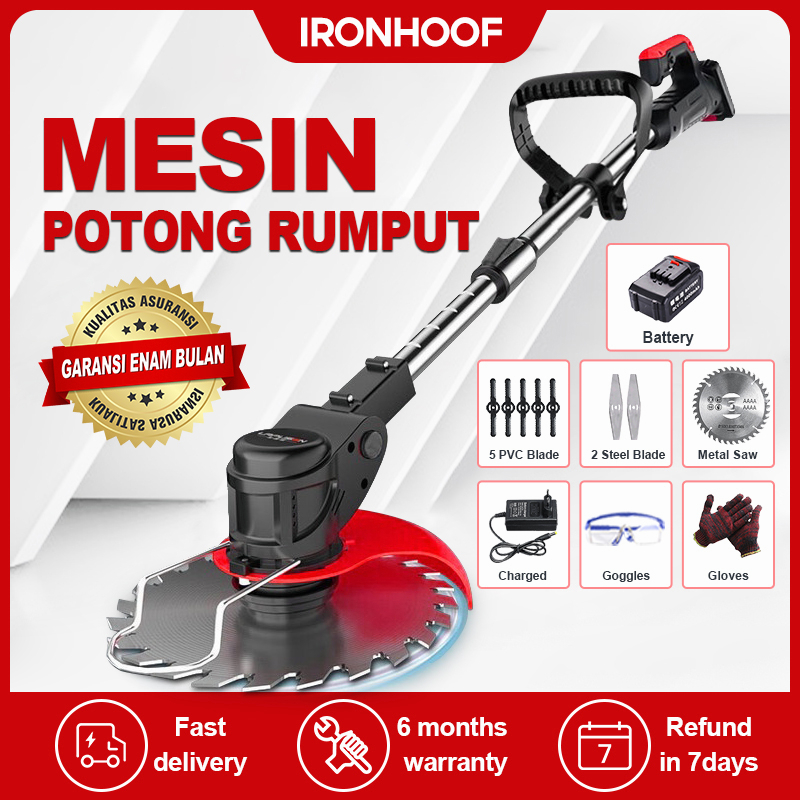 Jual IRONHOOF Mesin potong rumput 588V Mesin pemotong rumput Pemangkas ...