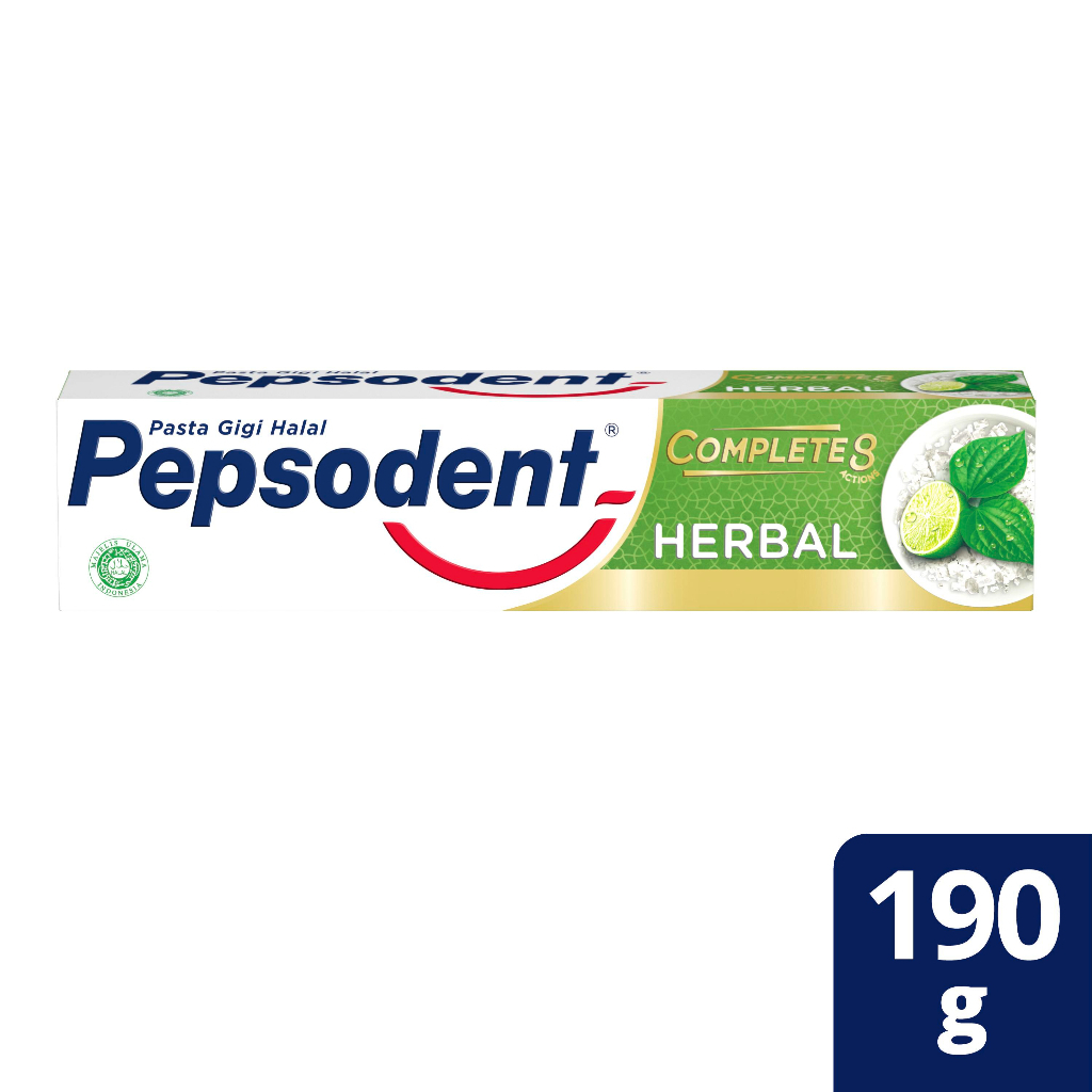 Jual Pepsodent Complete 8 Herbal Nature Essentials Mulut Adem, Nafas ...