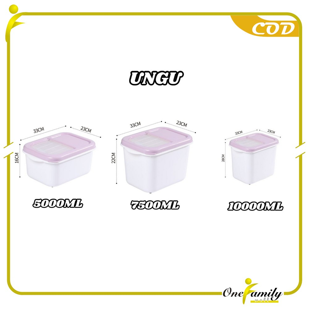 Jual ONE-C719 Tempat Beras Kotak Penyimpanan Makanan Rice Box Storage ...