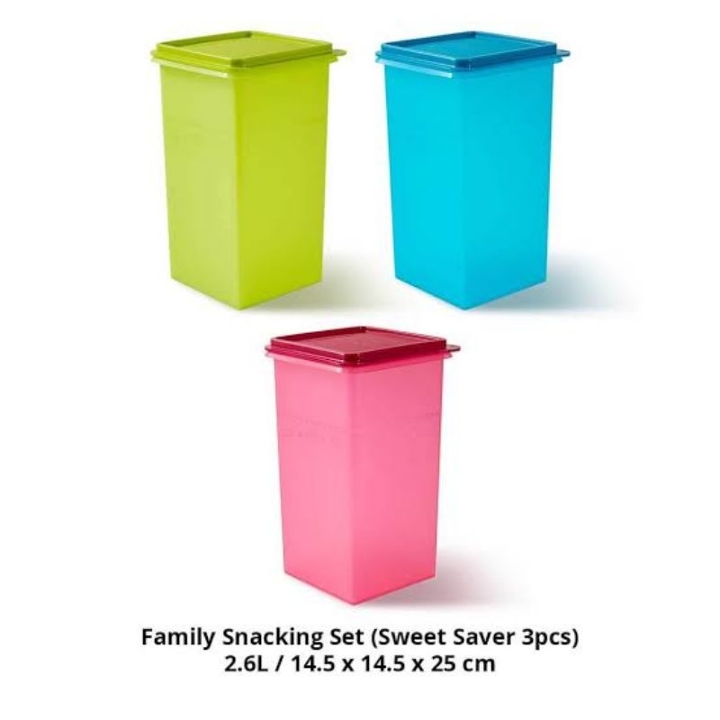 Jual Toples Kotak Tupperware Mosaic Sweet Saver (1 pcs) | Shopee Indonesia
