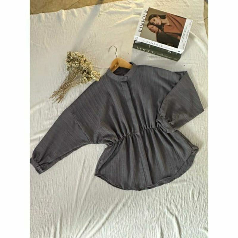 Jual KEMEJA KERUT DEPAN WANITA/ ALIYA SHIRT KERUT DEPAN KOREAN STYLE ...