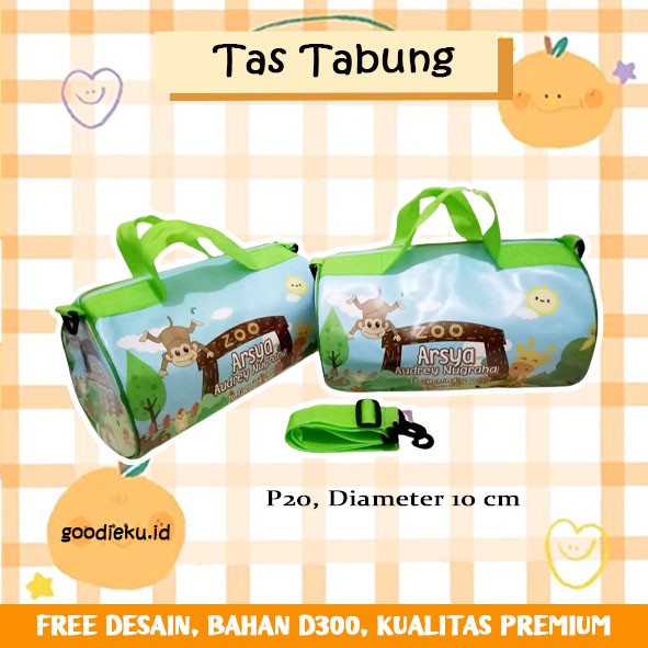 Jual GOODIE BAG, TAS ULANG TAHUN, MODEL TAS TABUNG, CUSTOM, FREE DESAIN ...