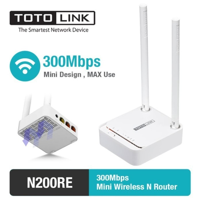 Jual Totolink N200RE - Router Wireless N Mini 300Mbps V4.0 V5.0 | Shopee Indonesia