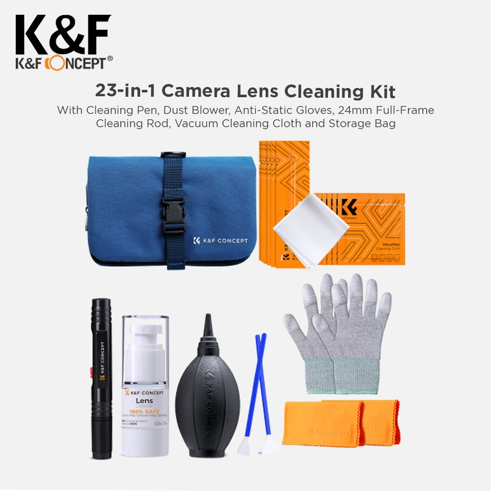 Jual K&F Concept 6-in-1 Cleaning Kit Glove Blower Lenspen Liquid ...