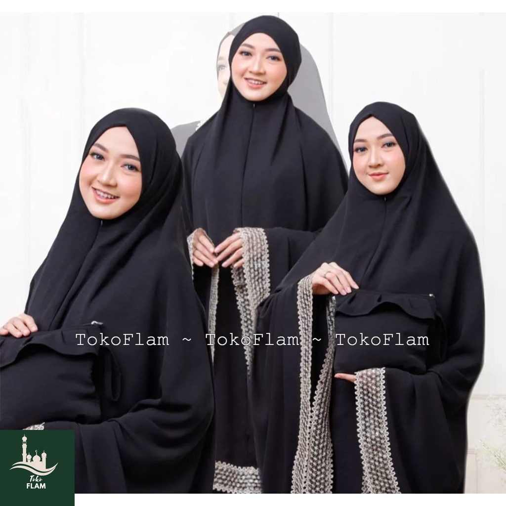 Jual TOKO FLAM MUKENA DEWASA CRINKEL AIRFLOW 3IN1 JUMBORENDA IMPORT ...