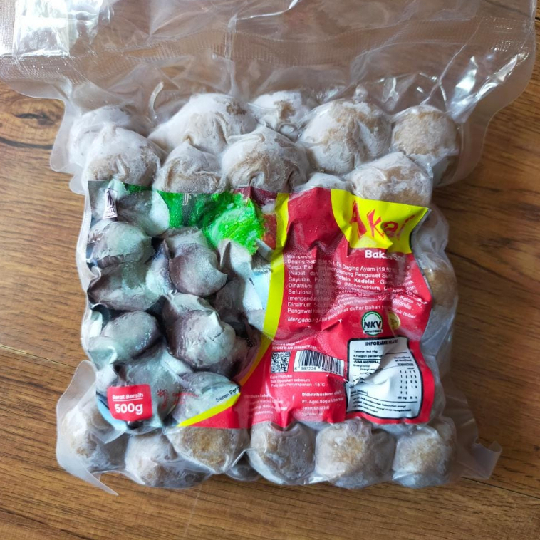 Jual Bakso Sapi Akai 500 gr isi 50 pcs Bakso Halal Enak Frozen Food ...