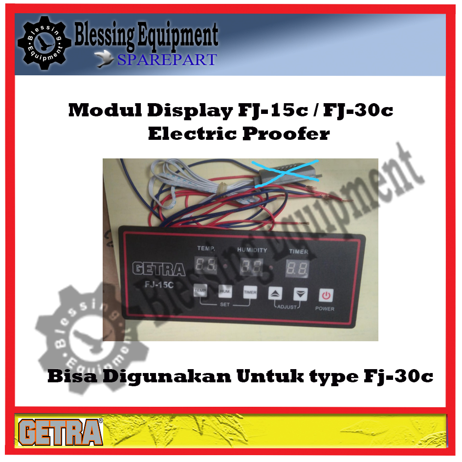 Jual Modul Display FJ-15c / FJ-30c Electric Proofer GETRA Original ...