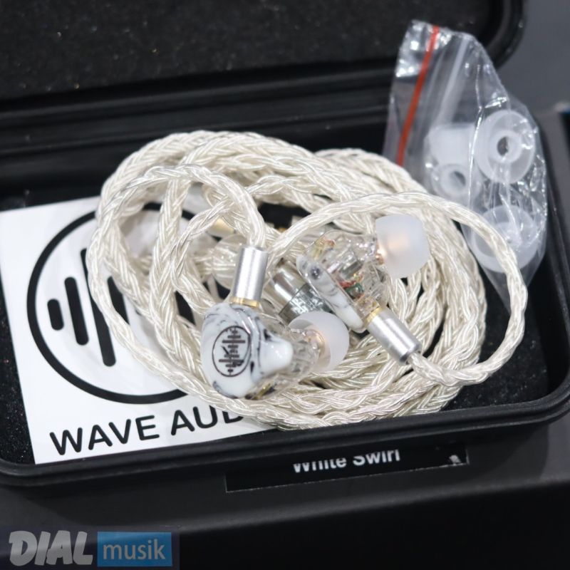 Jual Wave Audio Monitor WAVE3HU Bass Edition White Swirl - In Ear ...