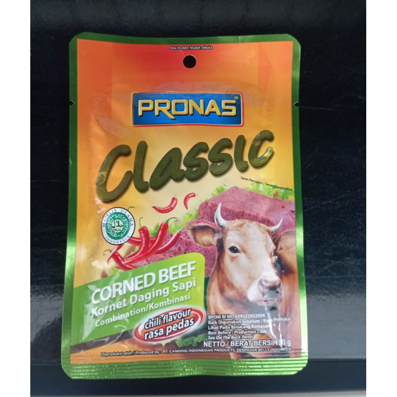 Jual Pronas Kornet Sapi Sachet rasa Pedas 50g | Shopee Indonesia