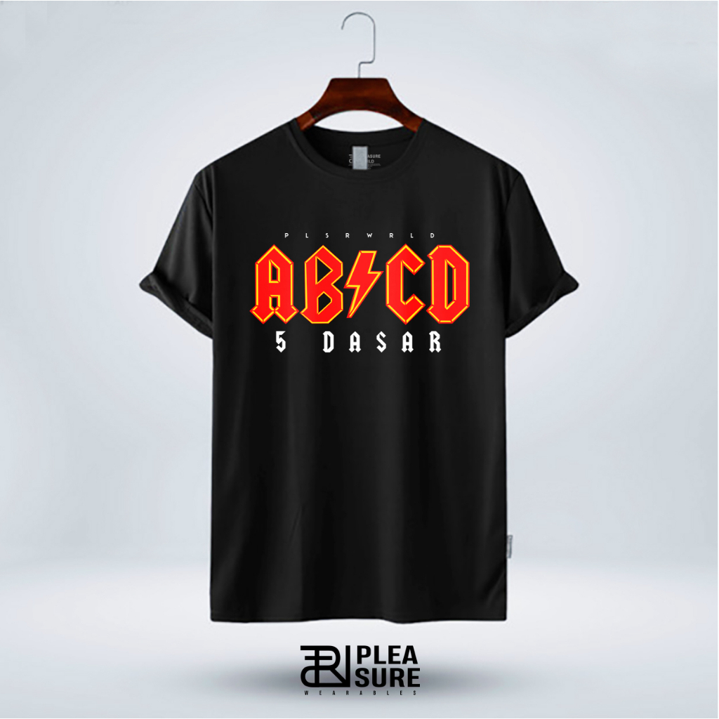 Jual Kaos ABCD parodi ACDC 5 Dasar | Pleasure World | Shopee Indonesia
