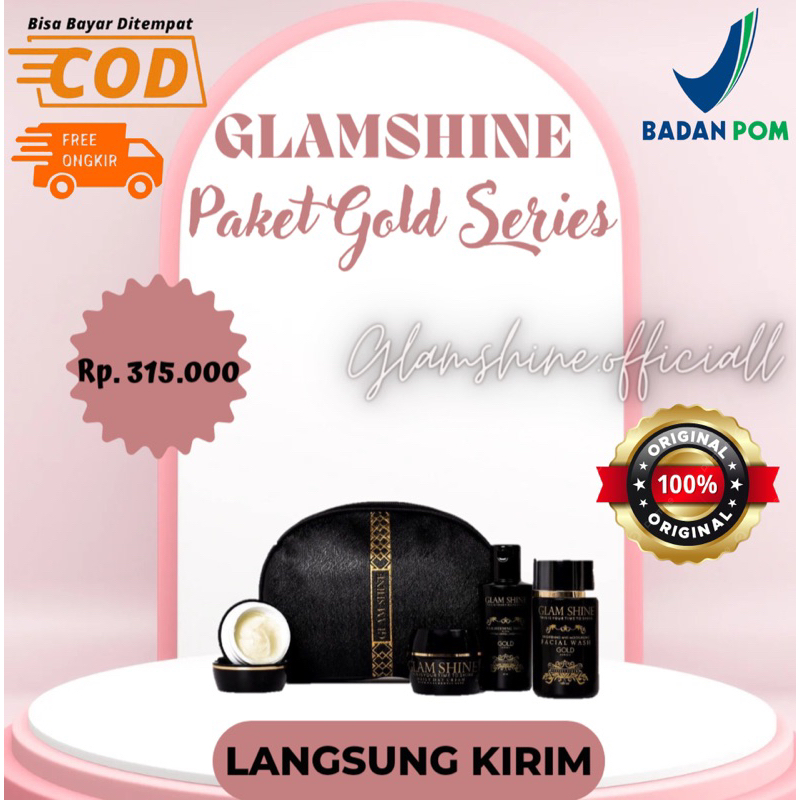 Jual PAKET GOLD SERIES GLAMSHINE | Shopee Indonesia
