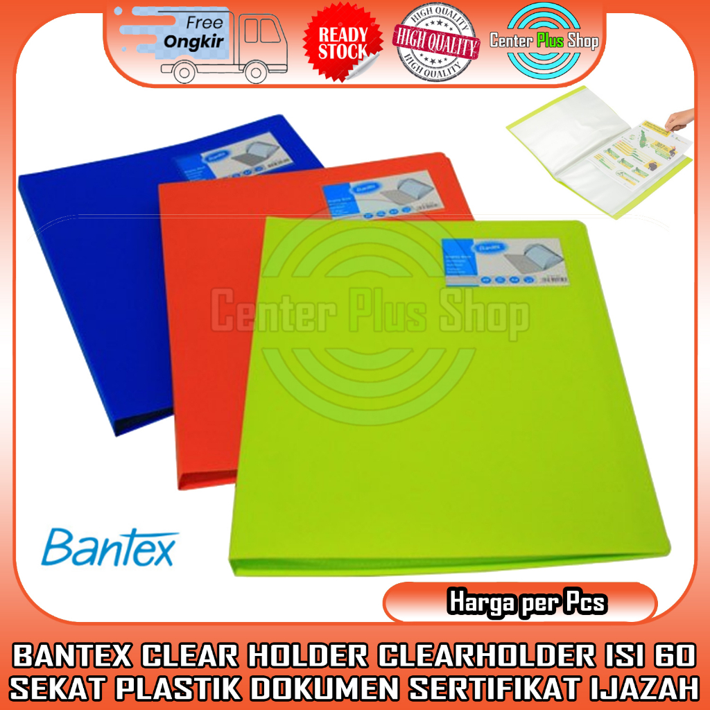 Jual BANTEX CELAR HOLDER FOLIO 60 SHEETS CLEARHOLDER BANTEX DISPLAY ...