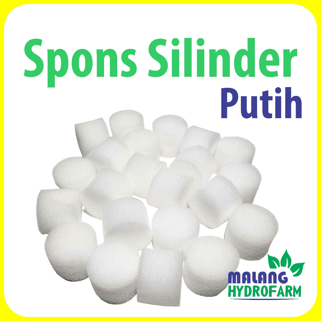 Jual Media Tanam Spons Bulat 2,5 x 2 cm silinder putih siap pakai merek ...