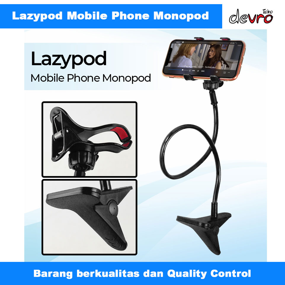 Jual Lazypod Mobile Phone Monopod - Tripod-8-1 - Lazy pod | Shopee ...