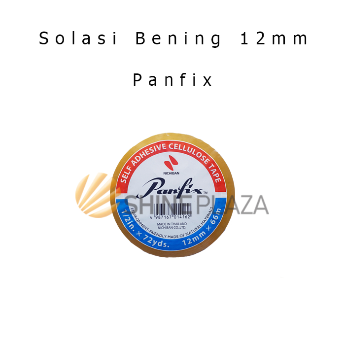 Jual Panfix Solasi Selotip Bening 12mm - Isolasi Solatip Panfix 1/2 ...